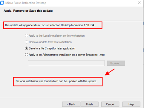 Reflection Desktop 17.0.1 is an Update that requires Reflection Desktop ...