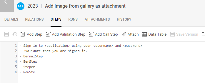 Using ALM Octane, where are the Steps and Run Steps for Manual Tests ...