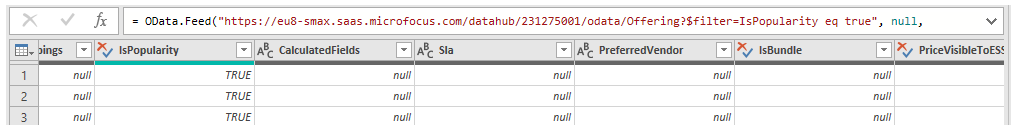 How to export data from SMAX 2022.11 to Microsoft Excel with OData feed