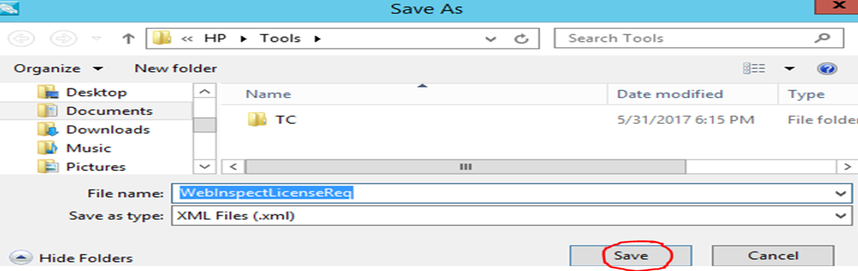 WebInspect offline license activation