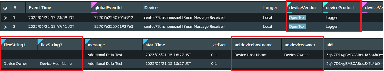 How to map additional data value to ArcSight field in Logger
