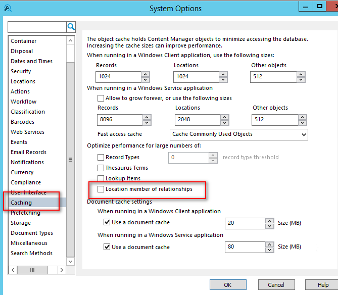 Show the Location association type ‘Has Members’ in the Manage the associations dialog