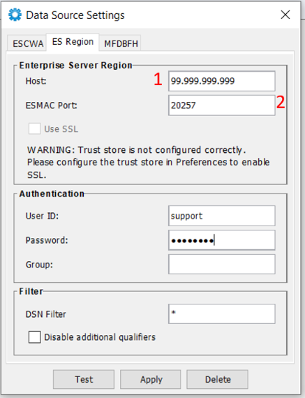 Error 9/124 occurring when trying to use Data File Tools on a remote server