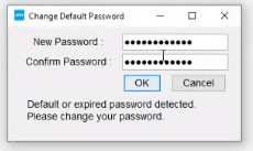UCMDB: Default or expired password detected. Please change your password.