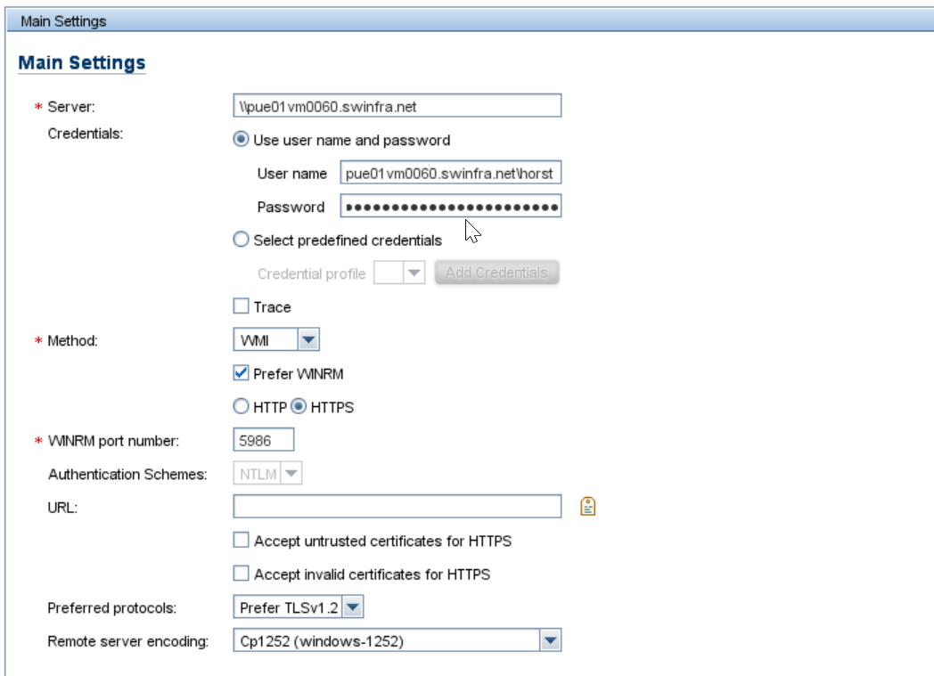SiteScope: WinRM connection to windows target with non-admin user