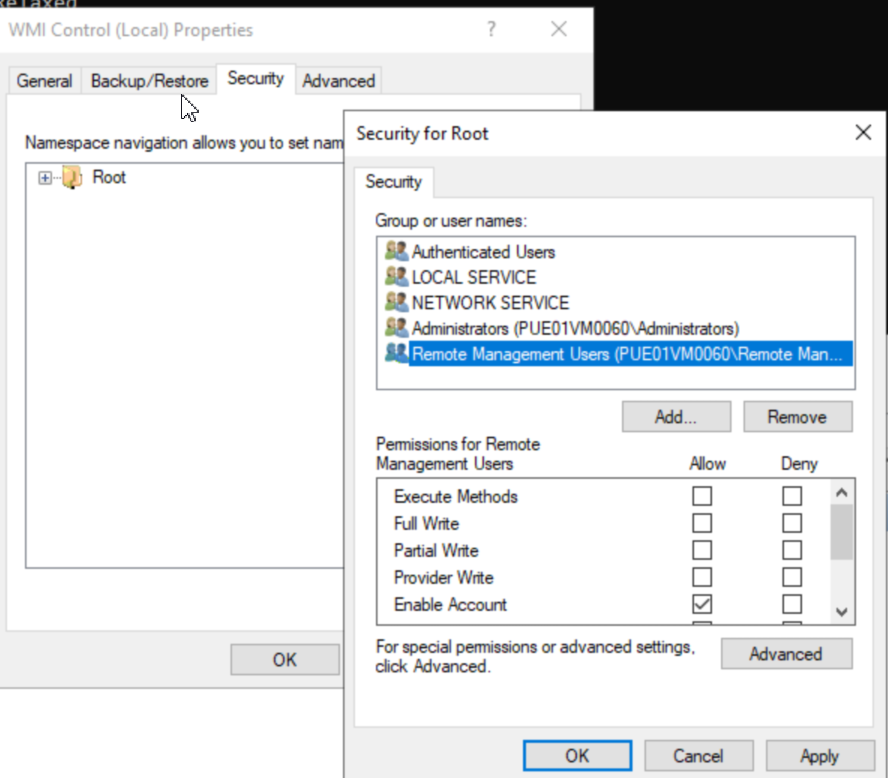 SiteScope: WinRM connection to windows target with non-admin user