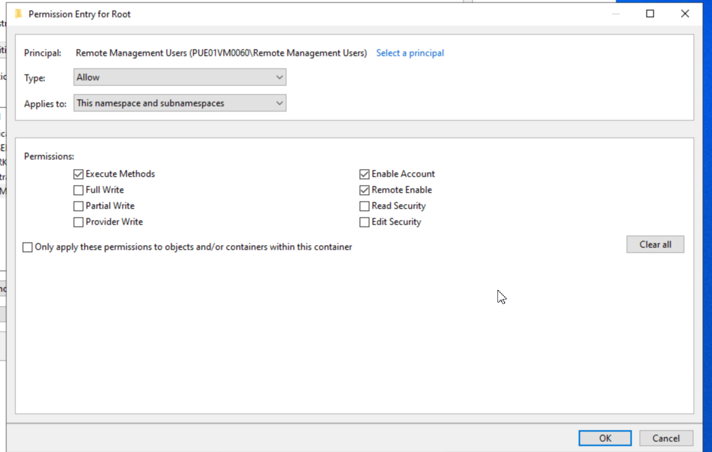 SiteScope: WinRM connection to windows target with non-admin user