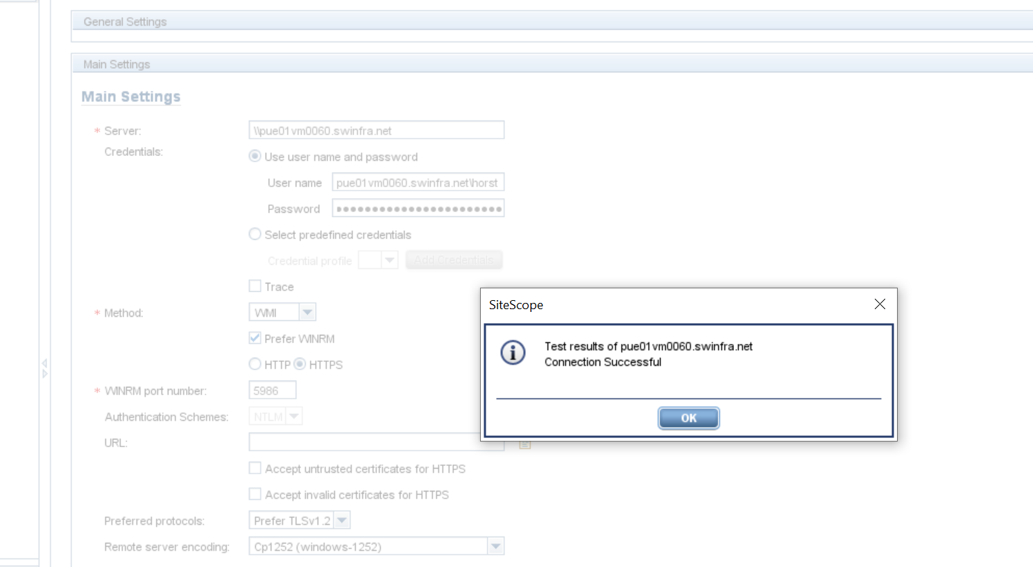 SiteScope: WinRM connection to windows target with non-admin user