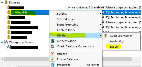 Convert Content Manager Unicode dataset to ANSI