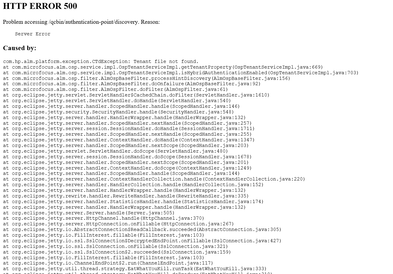 "Header is too large" issue causes ALM to show "HTTP error 500" issue