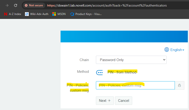 Unable to modify labels on the New Enrollment portal