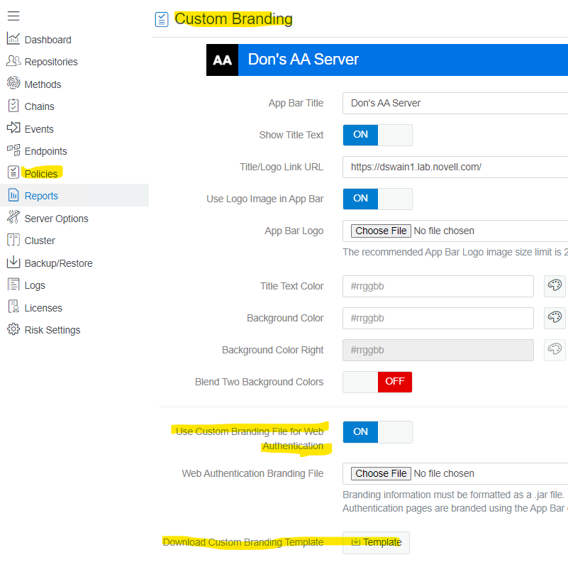 Unable to modify labels on the New Enrollment portal