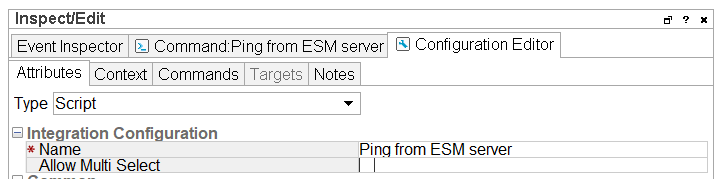 How to ping an asset directly from the ESM console