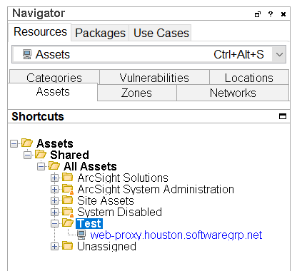 How to ping an asset directly from the ESM console