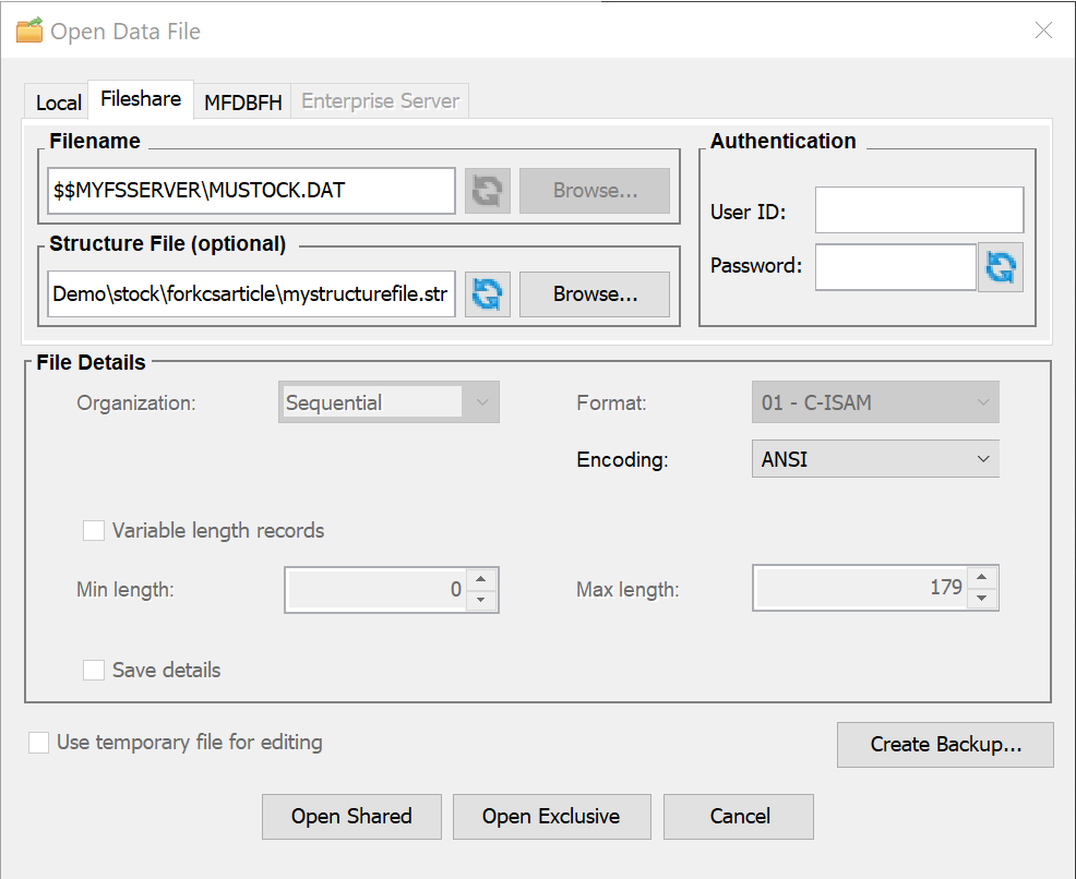 Using Data File Editor on Windows to View/Edit COBOL Data Files on Unix/Linux