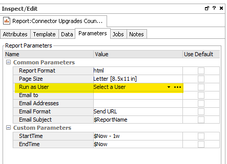 Cannot schedule a report "Encountered error while trying to retrieve ...