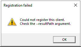Error displays on scenario status when viewing the error messages