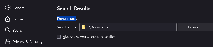 Setting the location for ESCWA catalog file downloads