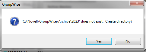 GroupWise Archive Management