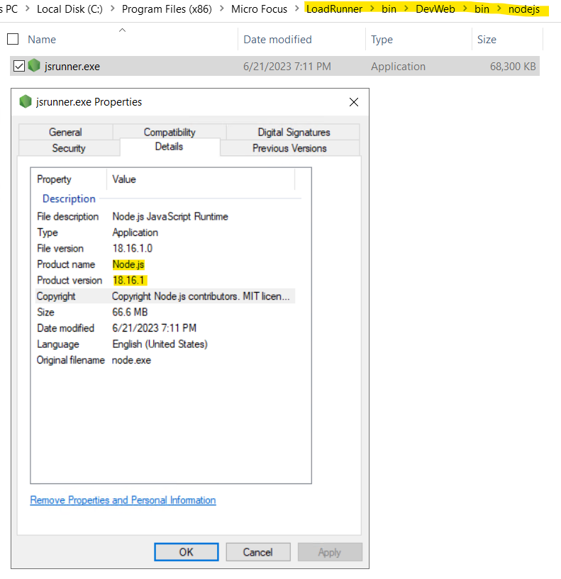 [LoadRunner Professional] DevWeb NodeJS - CVE-2024-27983