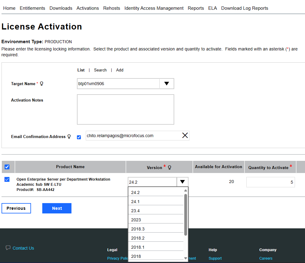 How to obtain activation code for Open Enterprise Server
