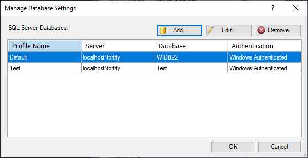 How to perform WebInspect named user DB cleanup?