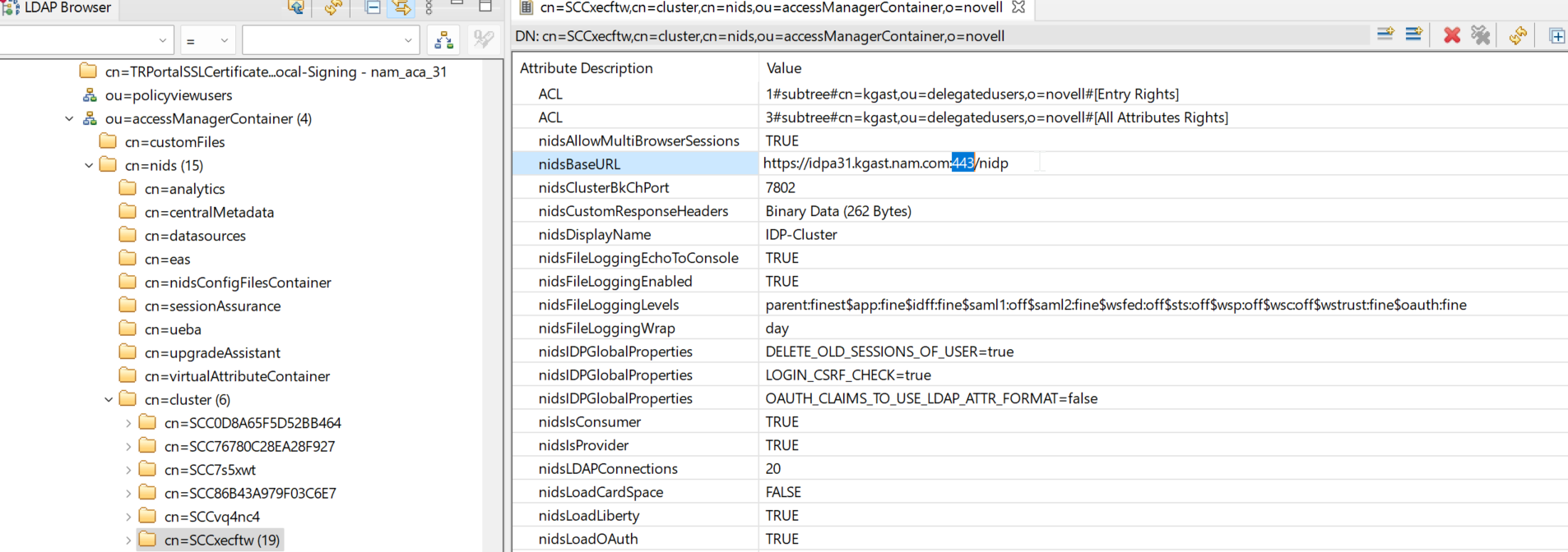 NAM IDP metadata for Liberty and SAML changed after upgrading from NAM ...
