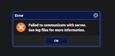 [MF Connect] SaaS: "Failed to communicate with server" error appears ...