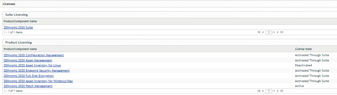 ZENworks Features including Bundles and Remote Control as disabled ...