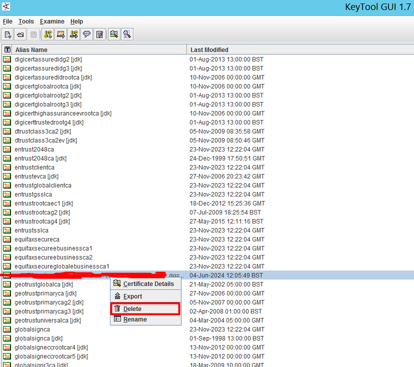 Error PKIX path validation failed when adding a new ESM destination