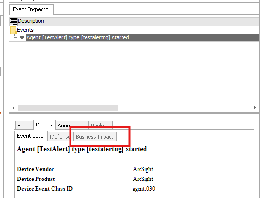 How to enable the 'Business Impact' Tab on the ESM Console