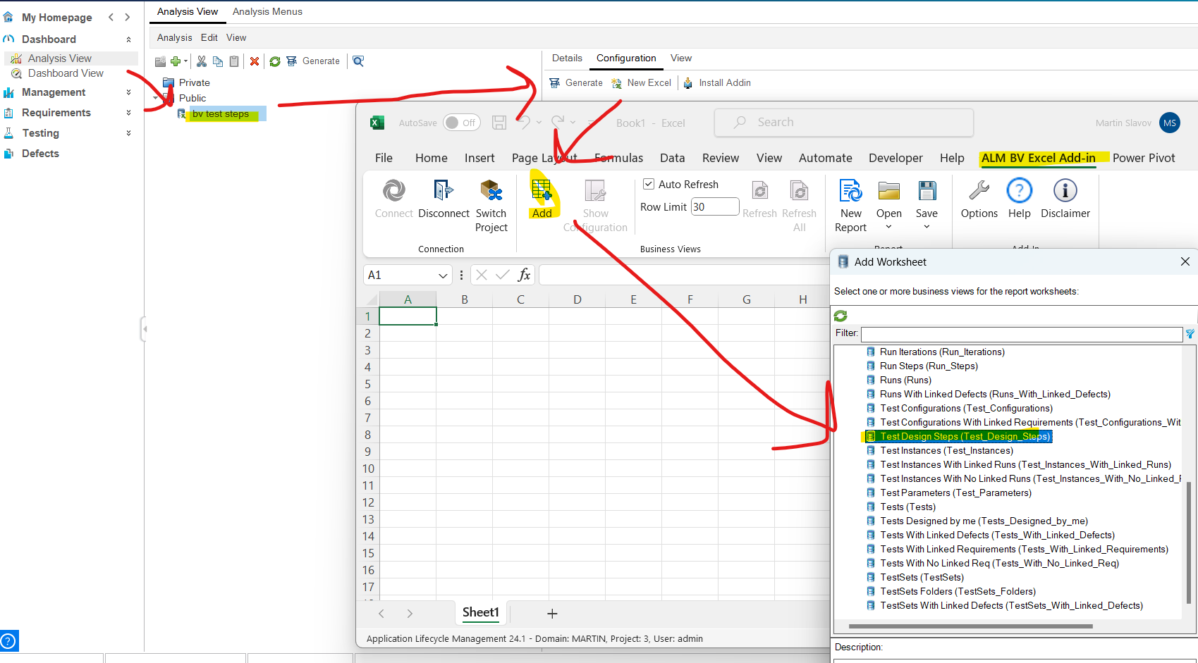 How to export test cases from Test Plan with Design Steps in Excel