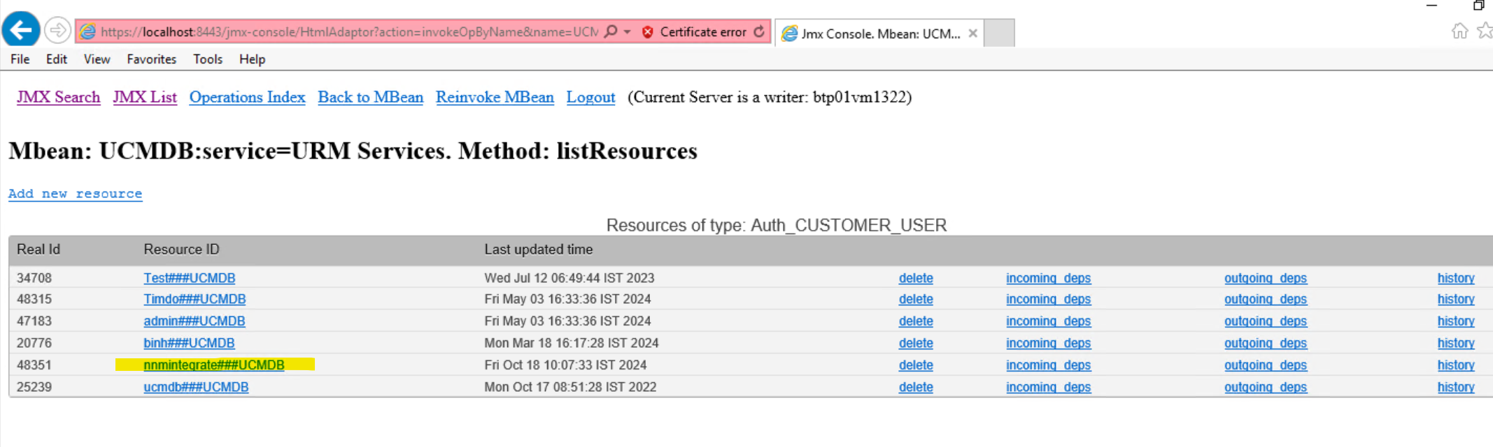 Unable to access CMS UI with error message of “Internal Error Occurred ...