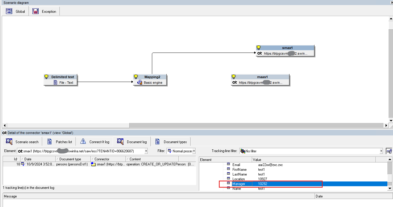 Connect-IT function to query the SMAX database data