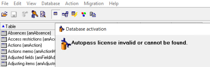 Asset Manager license cannot be activated