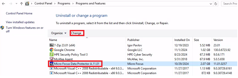 Installation server” is still showing the older DP v10.50 instead of v11.01