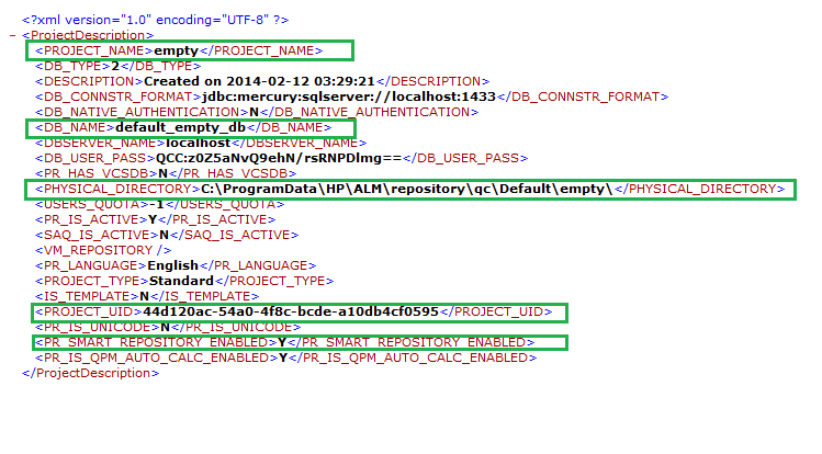 How to migrate ALM projects using DB and repository