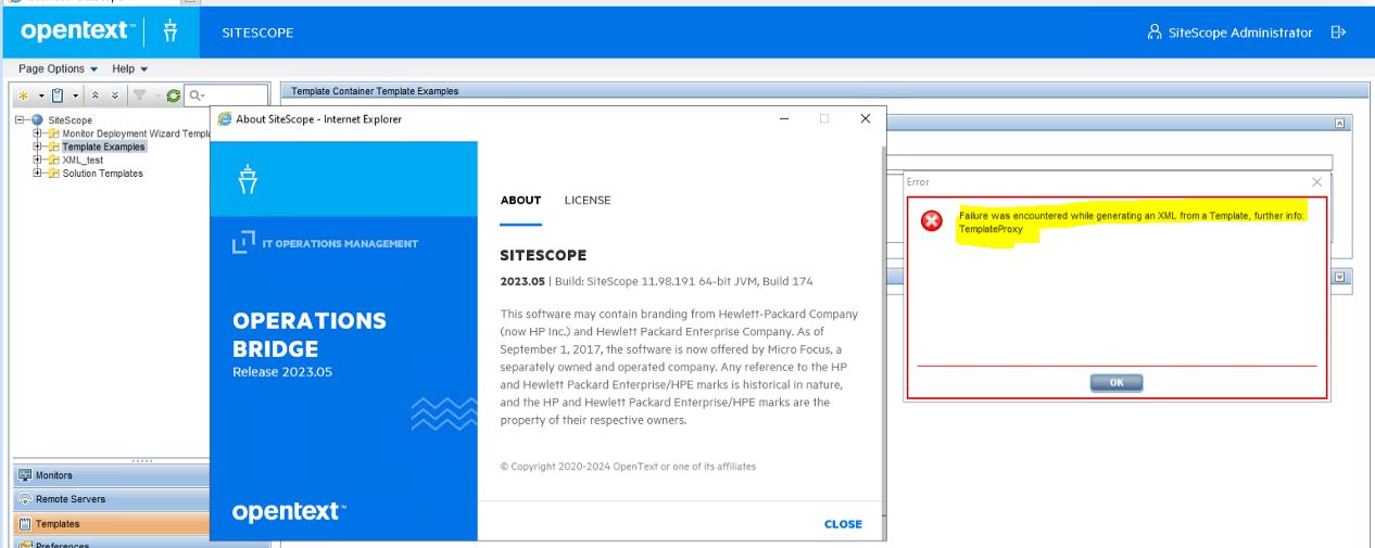 How to resolve the issue about error "Failure was encountered while generating an XML from a ...