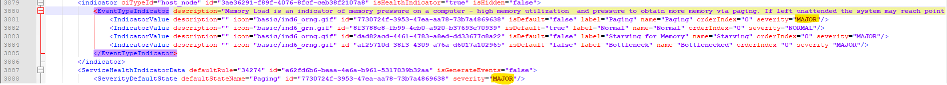 How to change the severity threshold in Memory monitor without APM ...