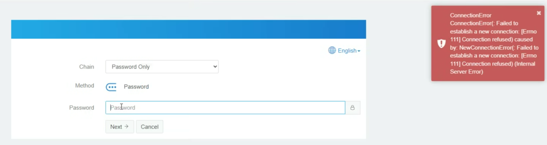 Cannot access Advanced Authentication admin portal