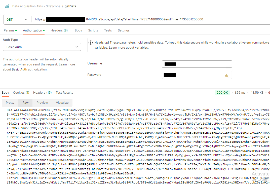 SiteScope - Using the Data Acquisition API