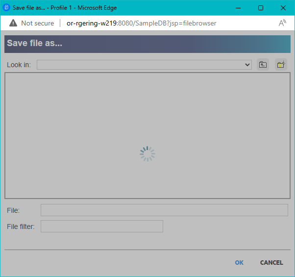 PVCS VM 8.7.0.0+ VM I-Net Web Client file browse dialog hangs (greyed out)