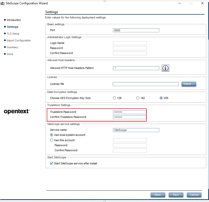 How to obtain the Truststore Password for an installed SiteScope