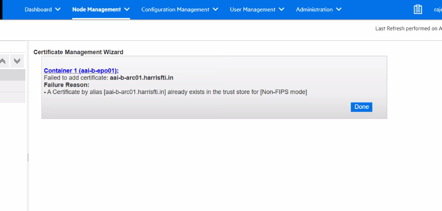 [SmartConnector] Error "Certificate not imported, alias already exists" when adding ESM destination