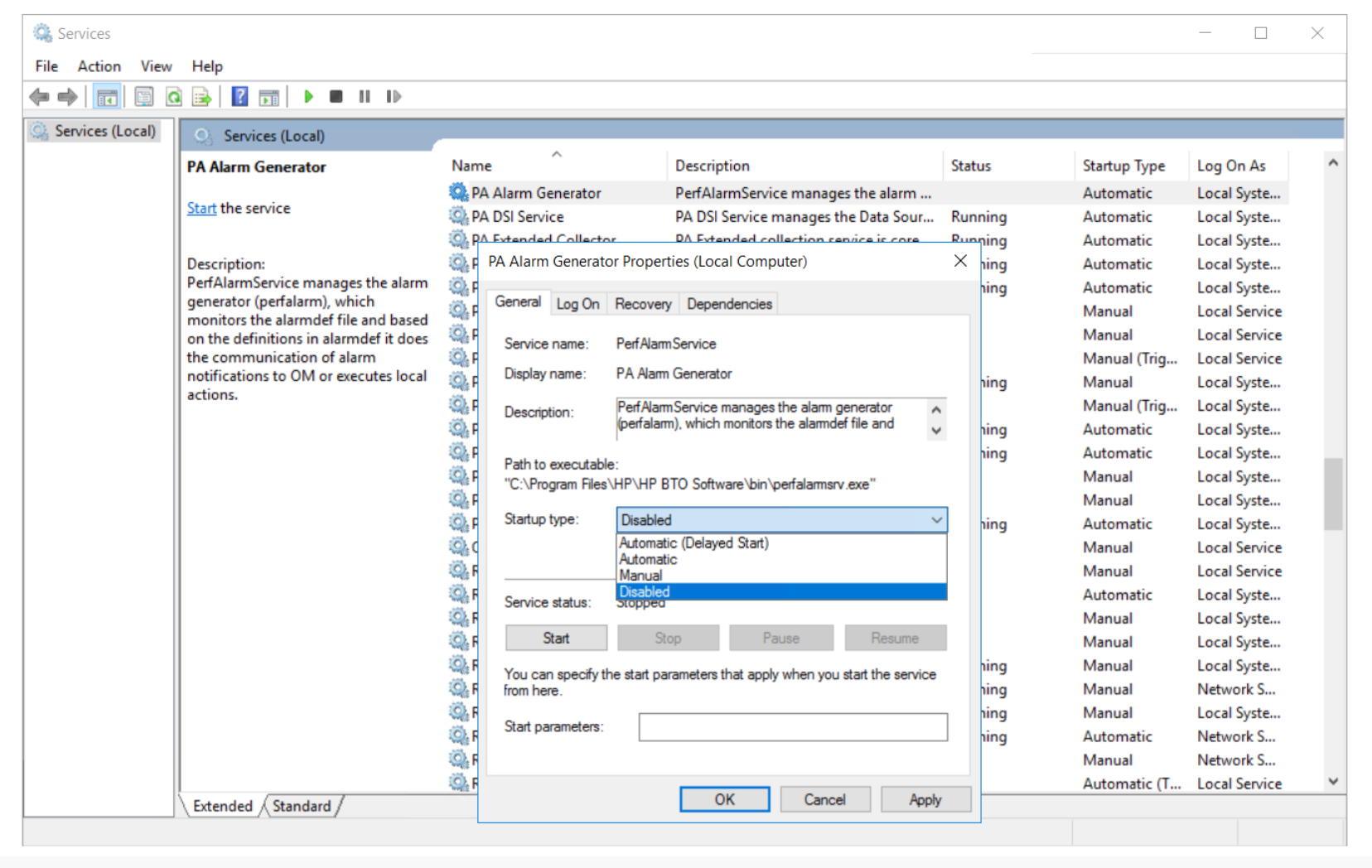 perfalarm Startup Error: "Could not open alarmdef.mwc (AG1-52)"