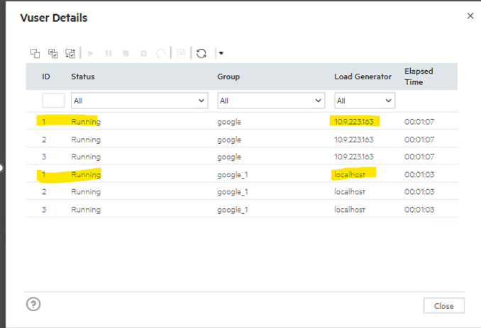 Goal Oriented tests are taking Controller (Localhost) as Load Generator