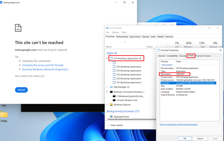 Using UFT One for testing CEF (Chromium Embedded Framework) Applications