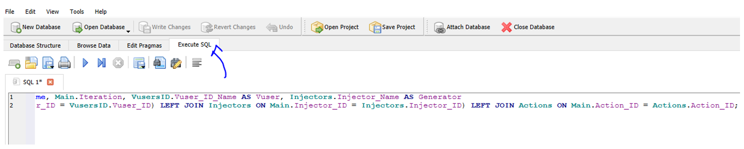 How to analyse all the tables in one view in sqlite.db